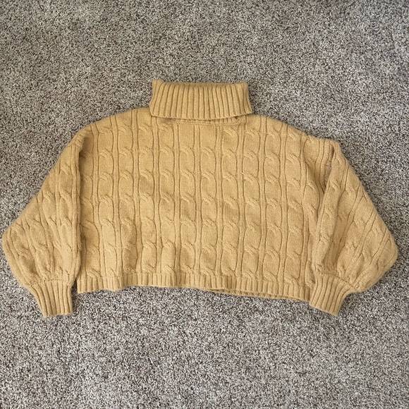 Sweaters | Gold Sweater Cropped | Poshmark